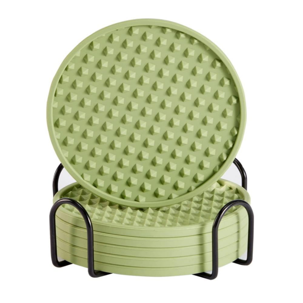 Silicone Drink Coasters,heat Resistant Cup Mate,soft Coaster For Table ...