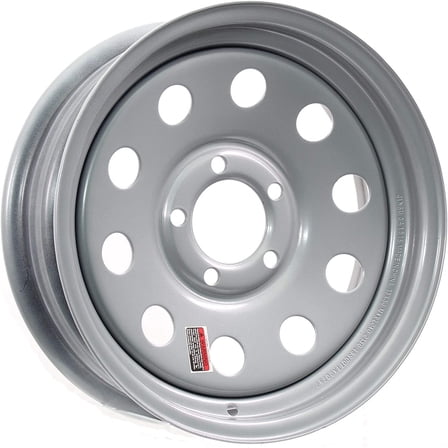 American Muscle 15x10 55 Rally Silver Wheel 5x5 (-32mm) Powder Coated ...