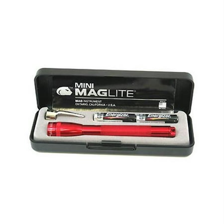 Maglite M3A032 AAA Mini Mag Present-Bat Dk Red | Walmart Canada
