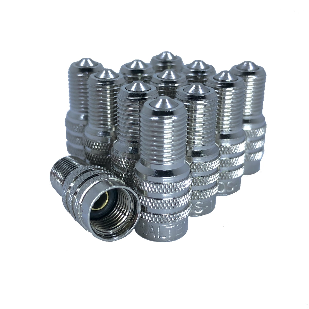 Set of 12 HALTEC Double Seal Inflate through valve caps for Trucks RVs ...