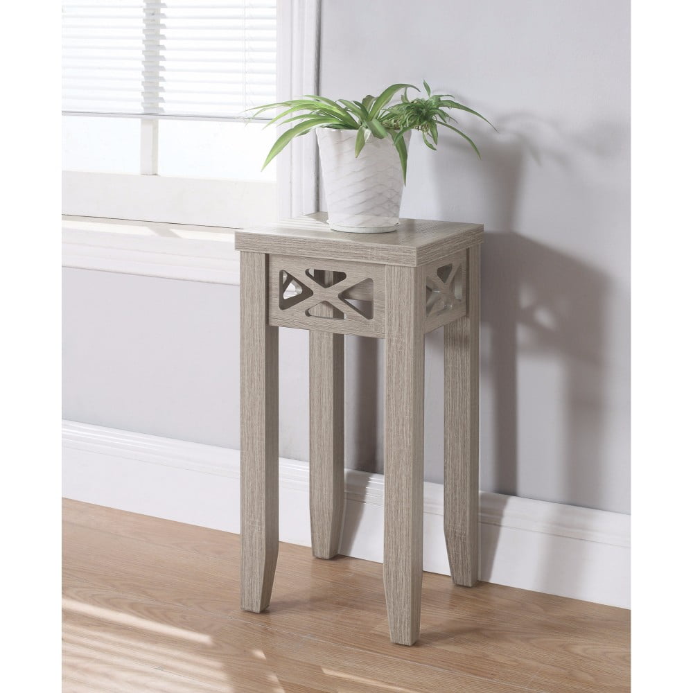 Traditional Dark Taupe Accent Table - Walmart.com