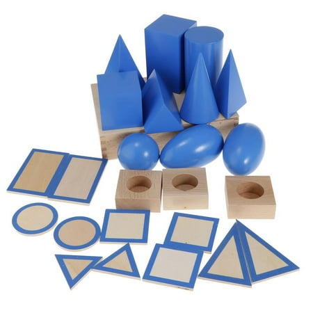 Various Shapes Geometric Solids Set Solid & Plane Geometry Kids Toys ...