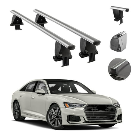 Smooth Roof Rack For Audi A6 Sedan 2019-2022 Croos Bar Carrier Rail ...