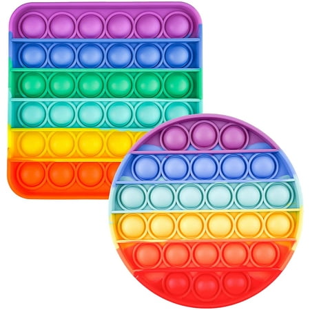 2 Packs TIK Ins Pop Push Tok Bubble Fidget Pop Sensory HTCM Relieve ...