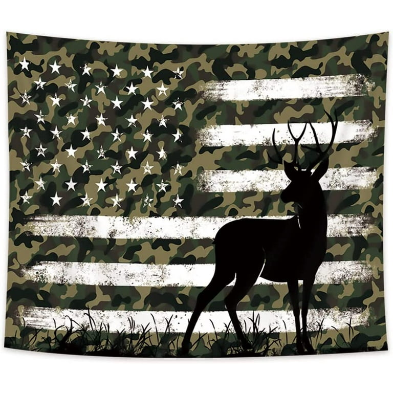 Camo Deer Head Logo Wallpaper