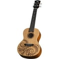 Luna 4-String Uke Tattoo Concert Spruce w/Gigbag - Satin Natural (UKE ...