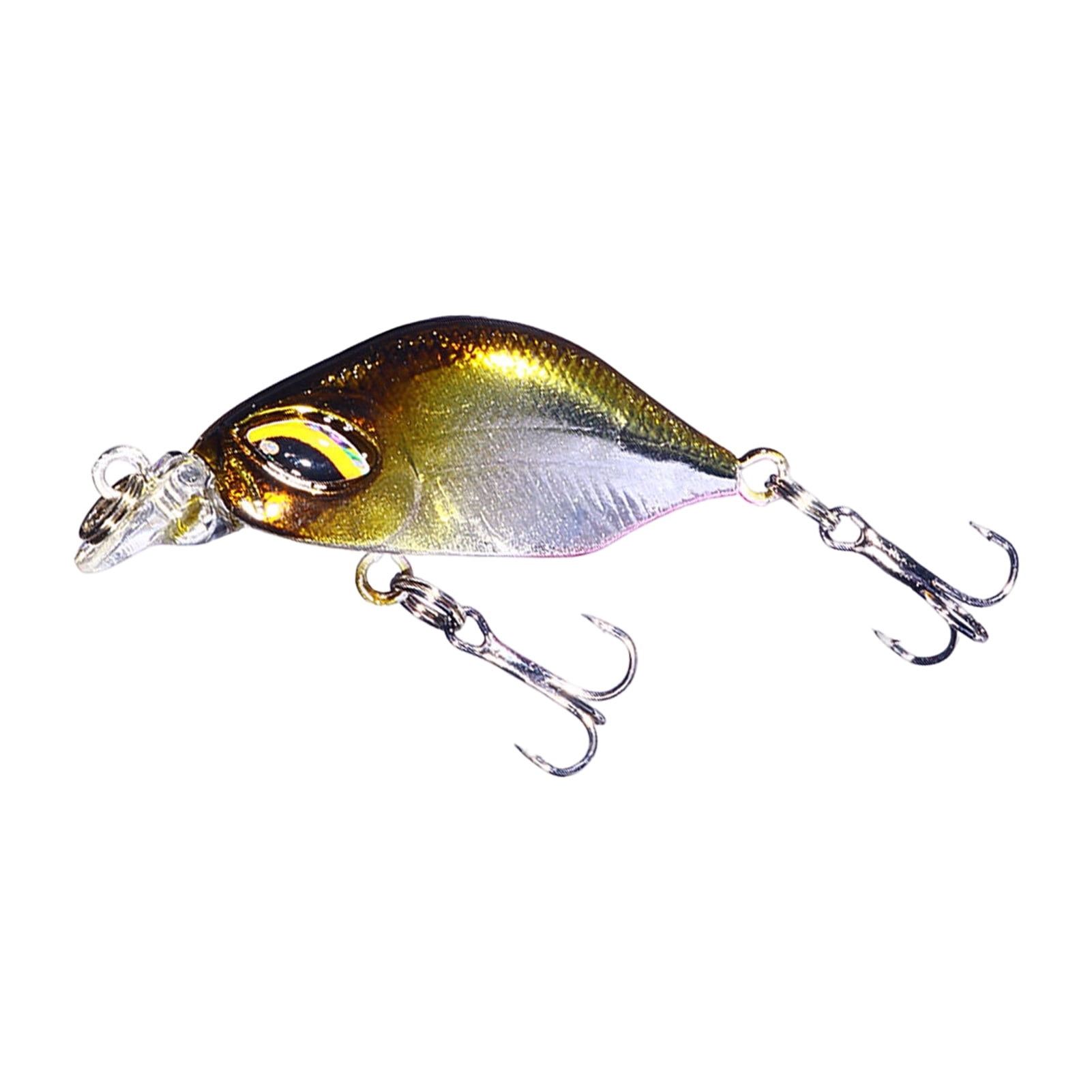 Mightlink 3.8cm/3.3g Minnow Bait Simulation 3D Fisheye Wobbler Double ...