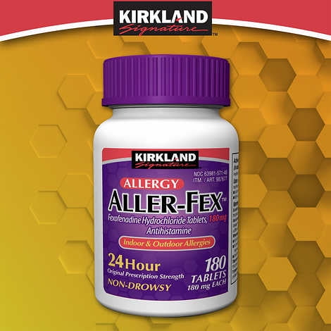 Kirkland Signature Aller-Fex , 180 mg 150 Tablets - Walmart.com
