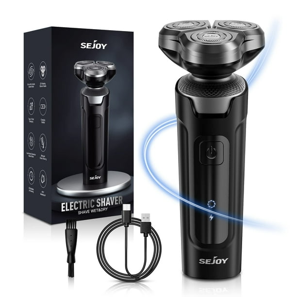 Sejoy Men's 3D Electric Razor Shaver, IPX7 Waterproof Cordless ...