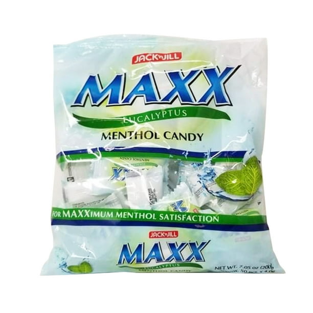 Maxx Menthol Candy Eucalyptus (Light Green) 3g - Walmart.com