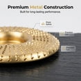 Angle Grinder Wood Shaping Disc, 4" with 5/8" Arbor, for Sanding and ...
