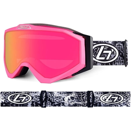 Ski Goggles Snowboard Goggles for Men Women Windproof Anti-Fog Snow ...