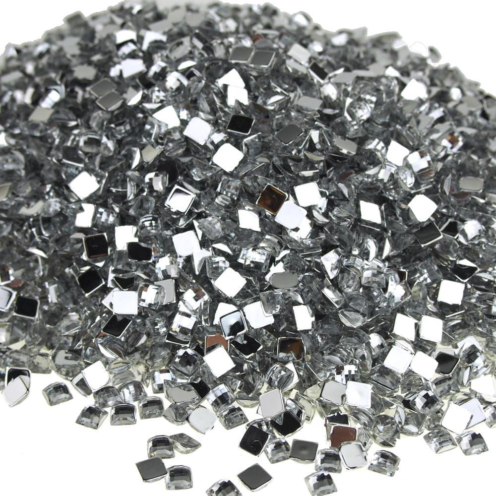 square-shaped acrylic rhinestone diamonds, 6mm - Walmart.com
