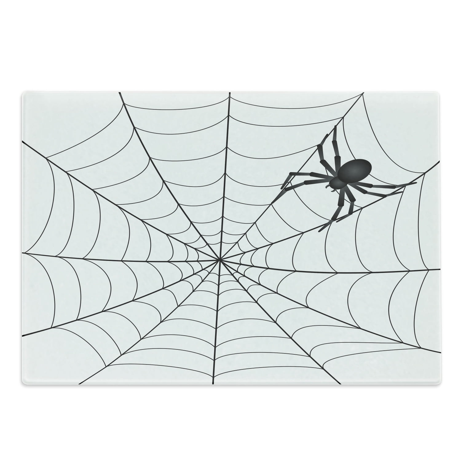 Spider Web Cutting Board, Gothic Elements Creepy Scary Dangerous Spider ...