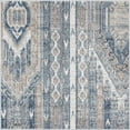 Rugs.com Oregon Collection Rug – 4 Ft Square Navy Blue Low-Pile Rug ...
