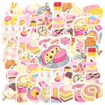 35pcs-50pcs Cute Kids Stickers Dessert Stationery Stickers Pink ...