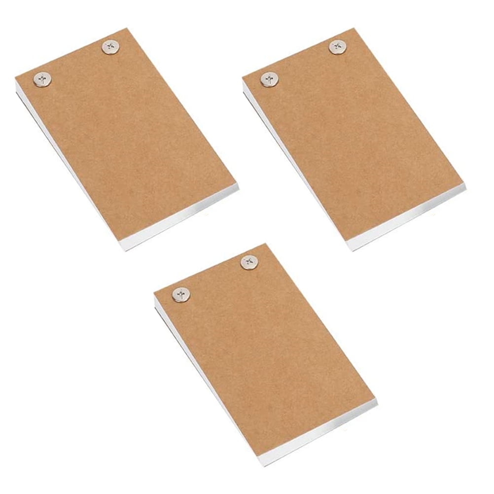 NUOLUX 3 Pcs Notepads with Removable Screws Drawing Paper Mini Memo ...