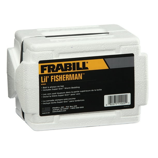 Frabill Lil Fisherman Styrophoam Worm Box - Walmart.com
