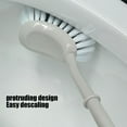 Toilet Brush with Plastic Bristles and Long Handle for Bathroom ...