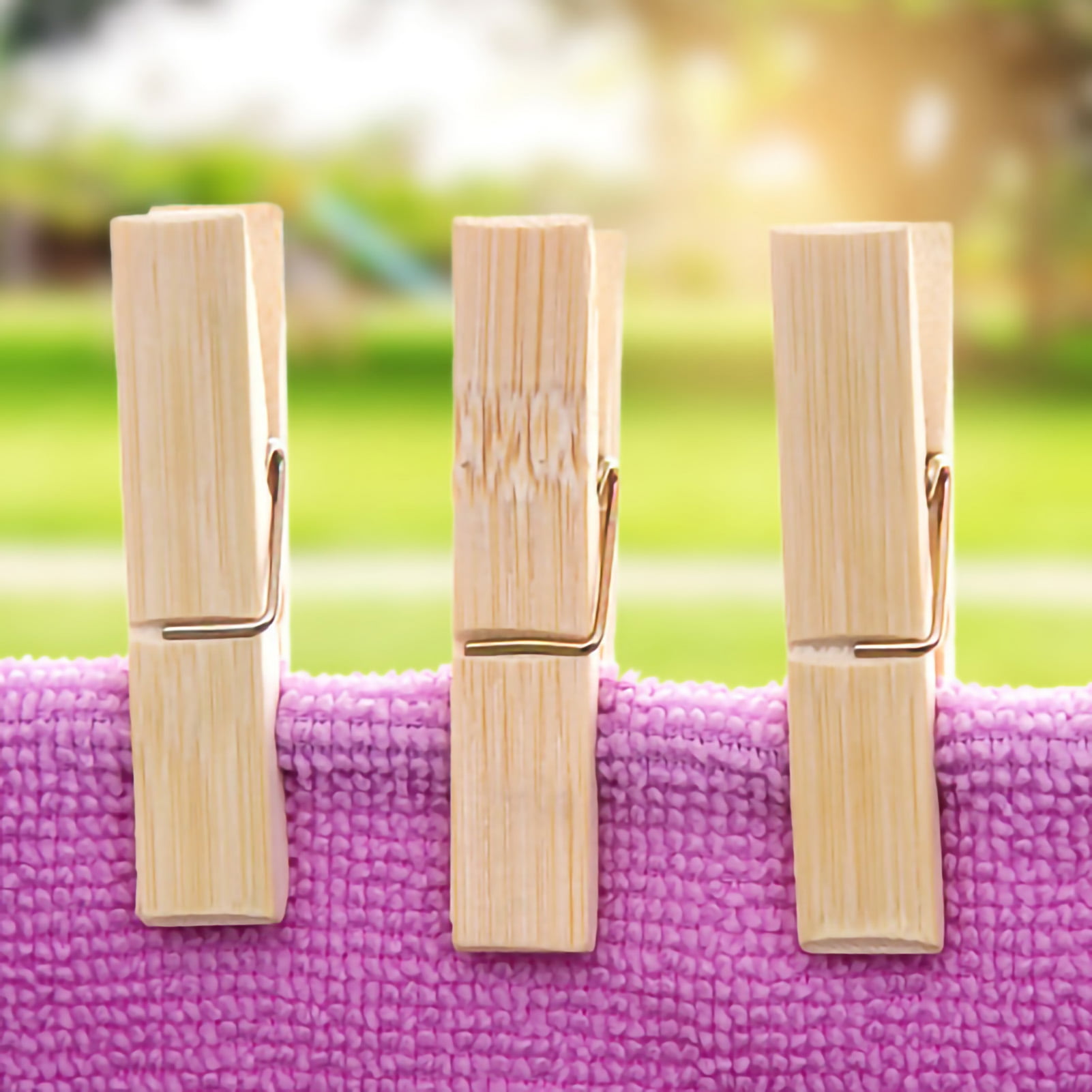 Click here for Adhoreca Bamboo Clothes Clip 20pcs Clothes Peg Bam... prices