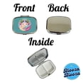 Axolotl Head Floral Flowers Small Travel Handbag Pill Box Case ...