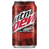 Mountain Dew Code Red, Cherry Flavored Soda Pop, 12 fl oz, 12 Pack Cans ...