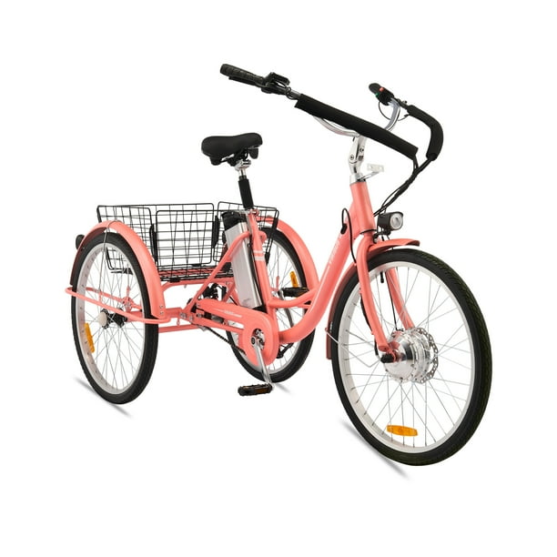 VIRIBUS 26 Inch Adult Trike 350W Dual Chain Electric Tricycle 36V 10Ah ...