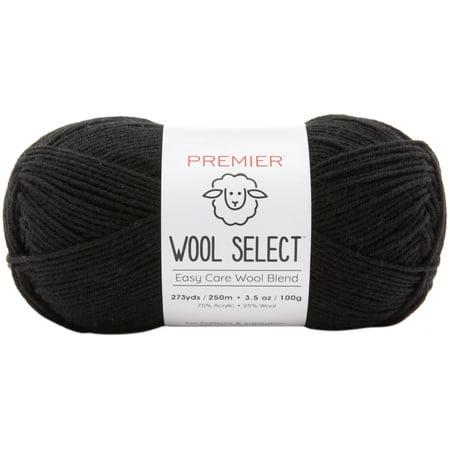Premier Yarns Wool Select Yarn-Black -1151-15 | Walmart Canada