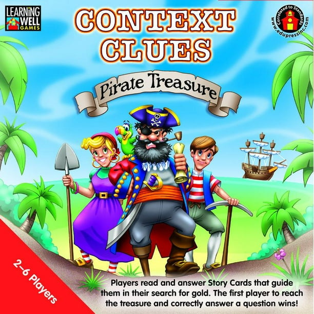 Learning Well Context Clues Pirate Treasure Game, Blue Level - Walmart.com