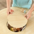 KidKraft Wooden Kids Round Storage Table & 2 Chair Set, Natural & White ...