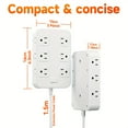 12-in-1 Surge Protector Power Strip: 12 AC Outlets & 6 USB Ports (2 ...