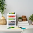 IRIS USA, Small 4-Drawer Compact Desktop Organizer, Stacking Desktop ...