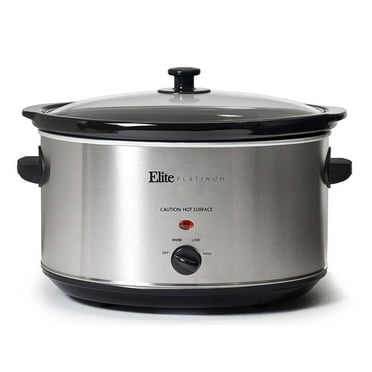 Elite Platinum Digital Slow Cooker, Stainless Steel, 8.5 Quart ...