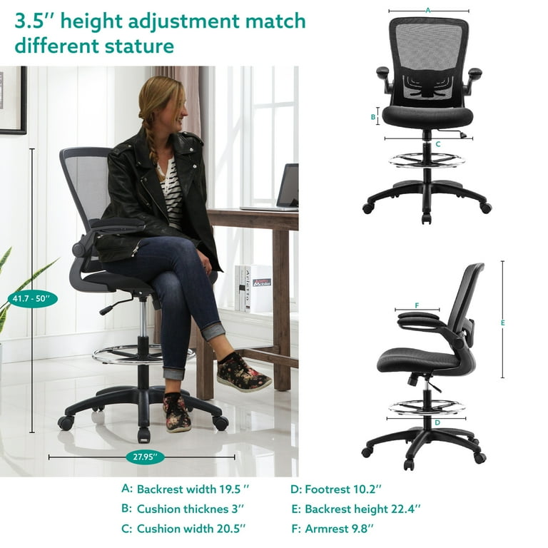 Naomi home serena mesh drafting chair store