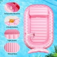HEY! SPLASH Inflatable Pool Floats, Extra Large Tanning Pool Water ...