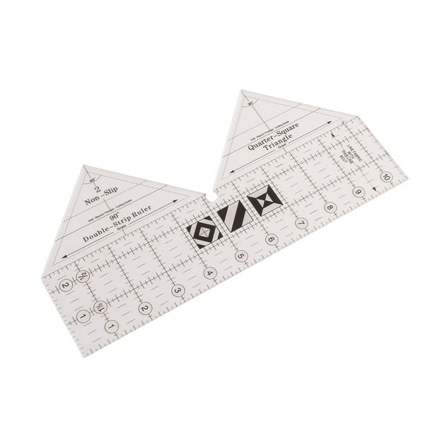 Quilting Rulers,Ruler Grids 45/60/90 Degree Degree Double Strip Ruler ...