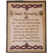 Irish Metal Sign with Blessing Saying Celtic Design 12” x 8” - Walmart.com