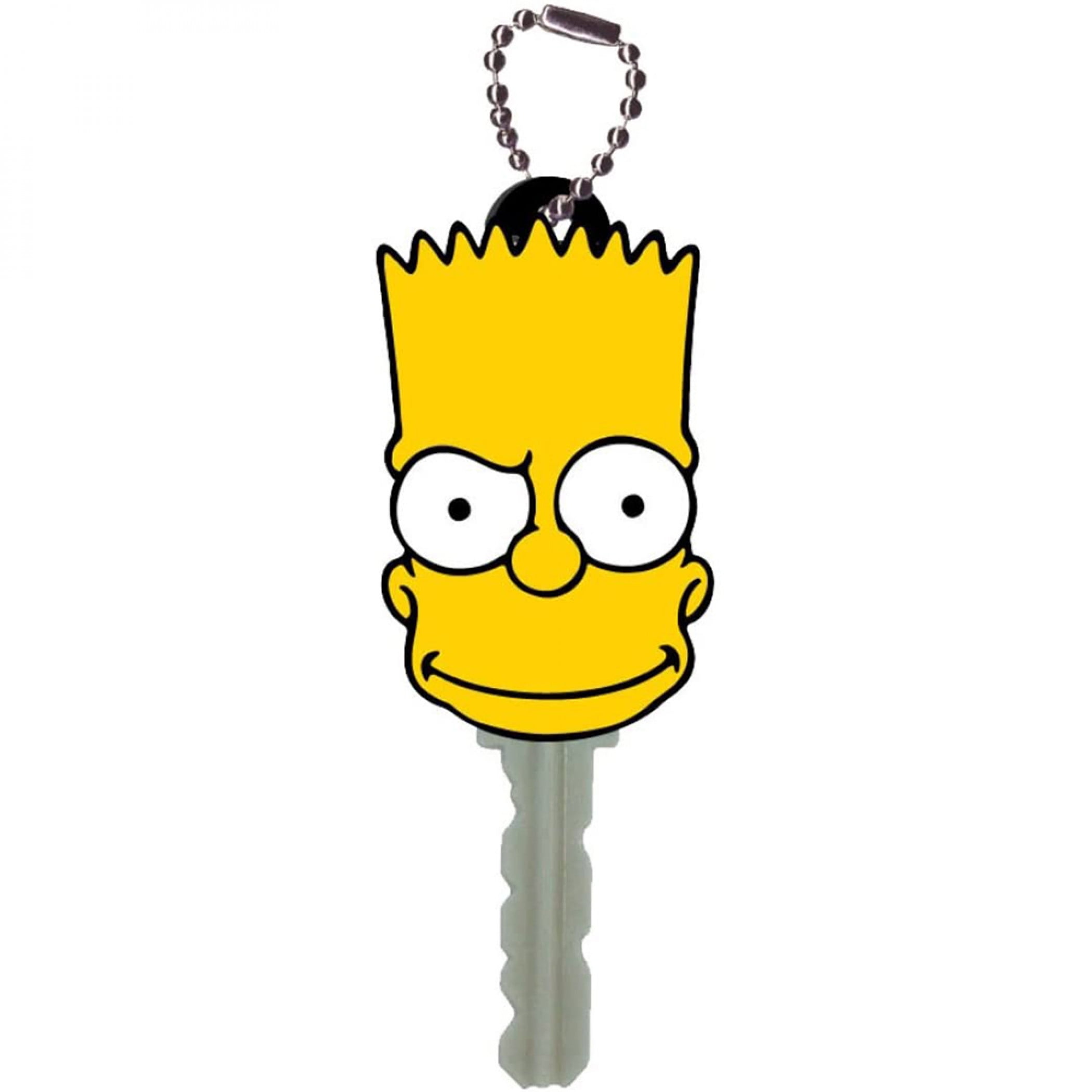 Simpsons Bart's Head Rubber Key Holder - Walmart.com