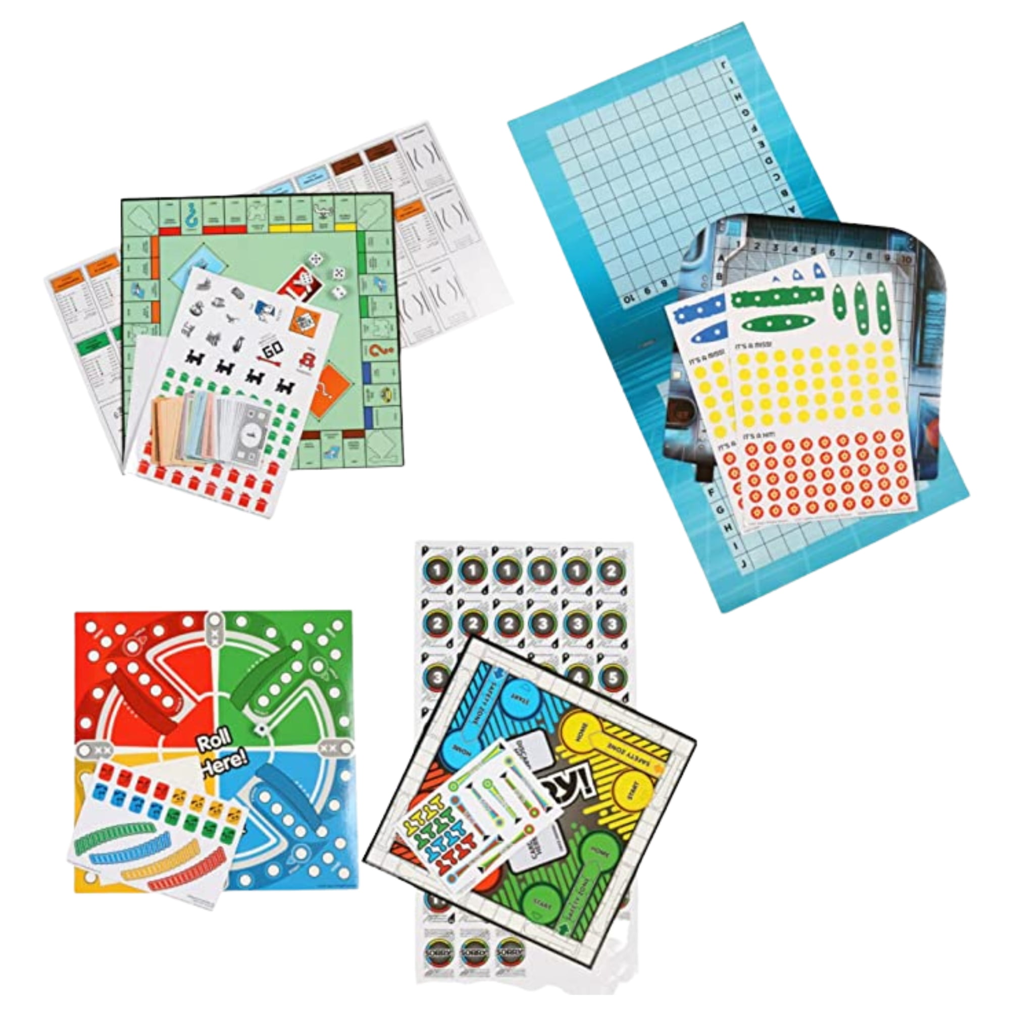 A1 UNLIMITED Board Games Bundle, Monopoly, Battleship, Sorry & Trouble ...