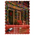 250 LED Christmas String Lights Multicolor, 82FT Outdoor Lights Plug in ...