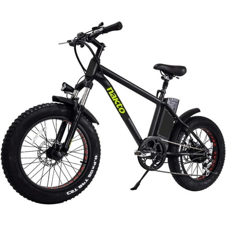 HONE Fat Tire Electric Bicycle Stable 300W Brushless Motor 20“Electric ...