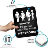 Bigtime Signs Funny Bathroom Sign for Restroom 11.5" x 8.75" Rigid PVC ...
