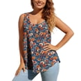 Baeitkot Women's Print Tank Top Sleeveless Blouse Women's Floral Print ...