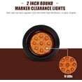 10 count 2" Inch Round Trailer Side Marker Clearance Lights Kit 9 w ...