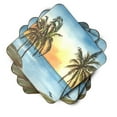 Carolines Treasures 8551FC Palm Tree Foam Coaster Set of 4 3 1/2 x 3 1/ ...