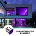 Purple LED Bulb, A15 LED 3W Purple Light 20W Equivalent, Colored Purple ...