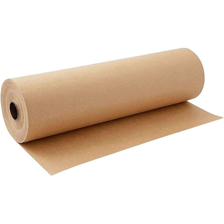 XBRW Kraft Wrapping Paper Roll, 12 inch x 100 Feet Recycled Kraft Paper ...