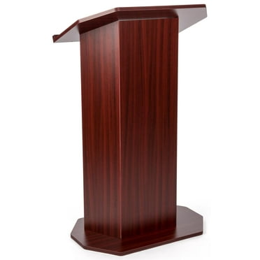 Clear Acrylic Lectern with Adjustable 20.5-inch Round Reading Surface ...