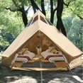 Unistrengh 4 Season 5M Stargazer Bell Tent PVC Skylight Glamping Party Yurts with Stove Hole ...