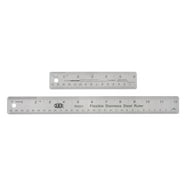 Pacific Arc Stainless Steel Ruler with Inch and Metric(mm), Non Skid ...